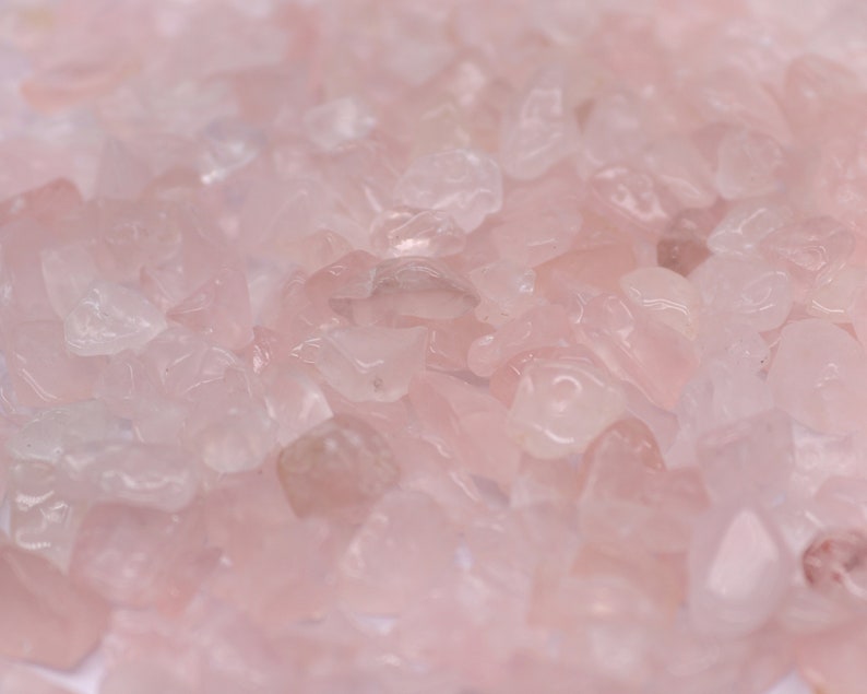 Rose Quartz Tumbled Stones Mini Gemstones Rose Quartz - Etsy