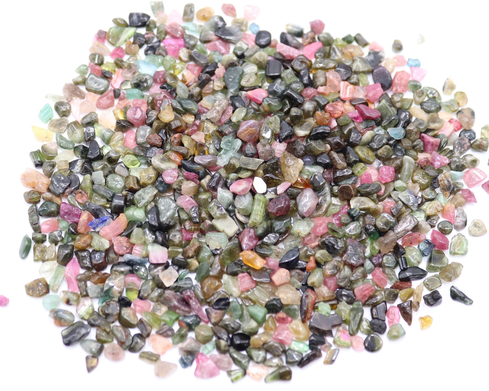 Watermelon Tourmaline Tumbled Stones Mini Gemstones | Etsy