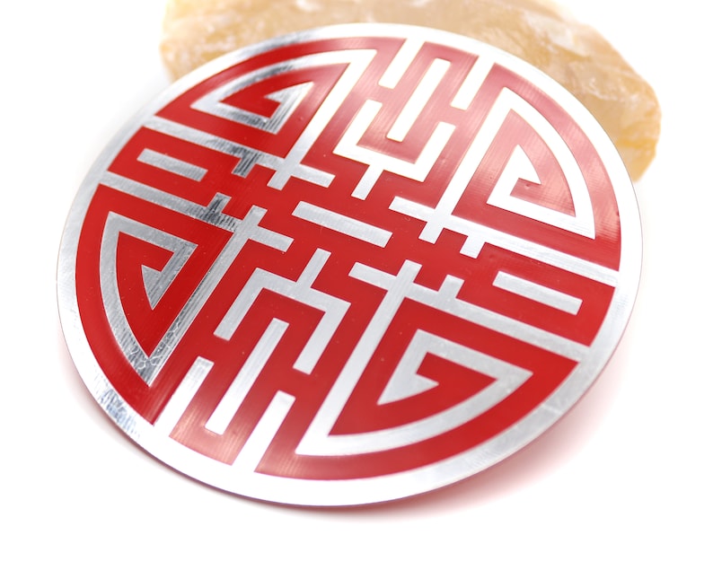 Cai Symbol Plate for Manifestation, Chinese Symbol of Wealth and ...