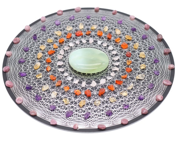 Crystal Grid With 24 Pointed Tesseract Meditation Altar - Etsy Australia