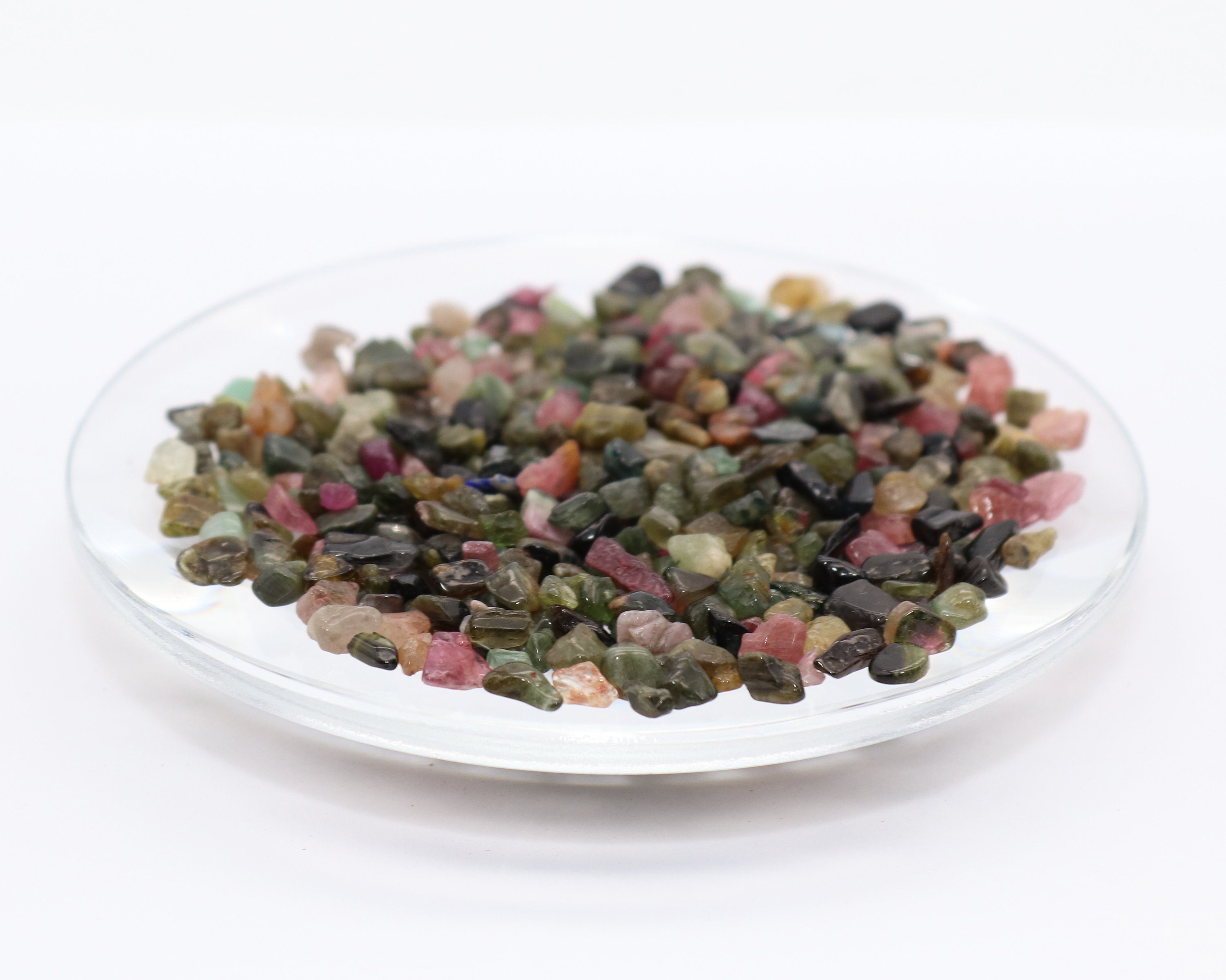 Watermelon Tourmaline Tumbled Stones, Mini Gemstones, Tourmaline Gravel ...
