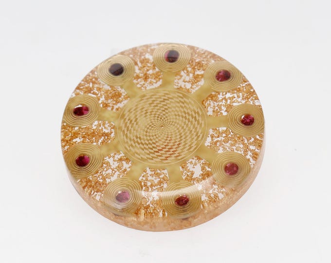 Crystal Grid EMF Protection Orgone Energy Disc With Lakhovsky MWO ...
