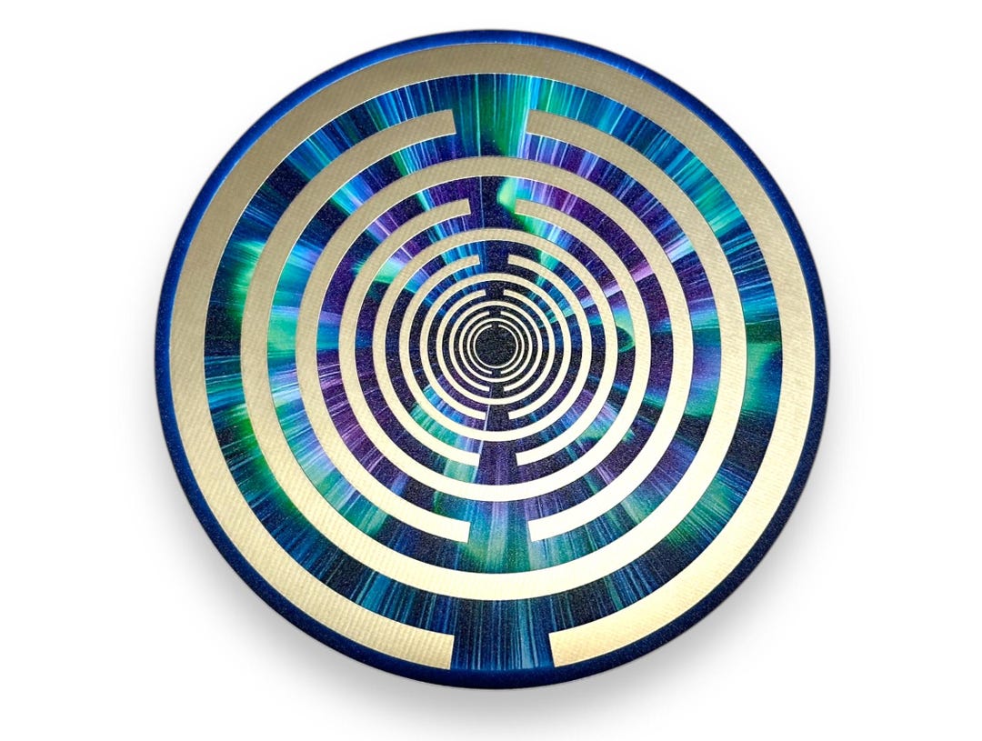 Gold-plated Lakhovsky MWO Antenna With Aurora Pattern, Golden Ratio MWO ...