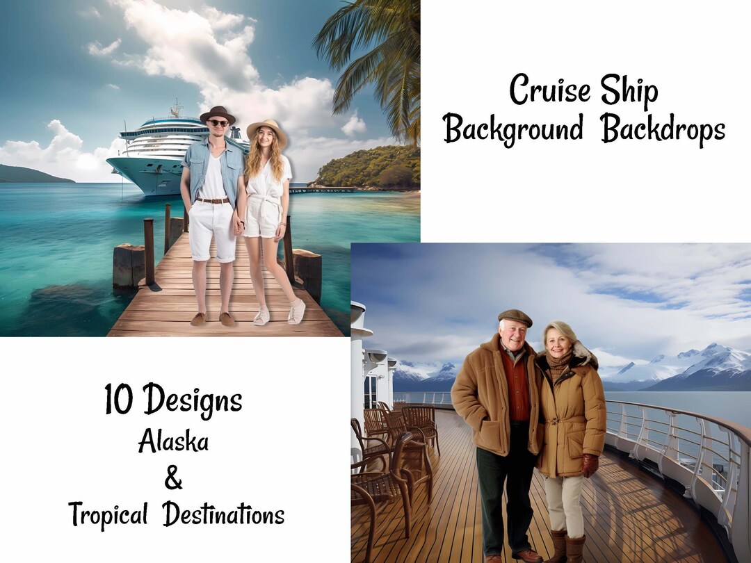 10 Cruise Ship Photo Background Backdrop Ocean Sea Vacation Instant ...