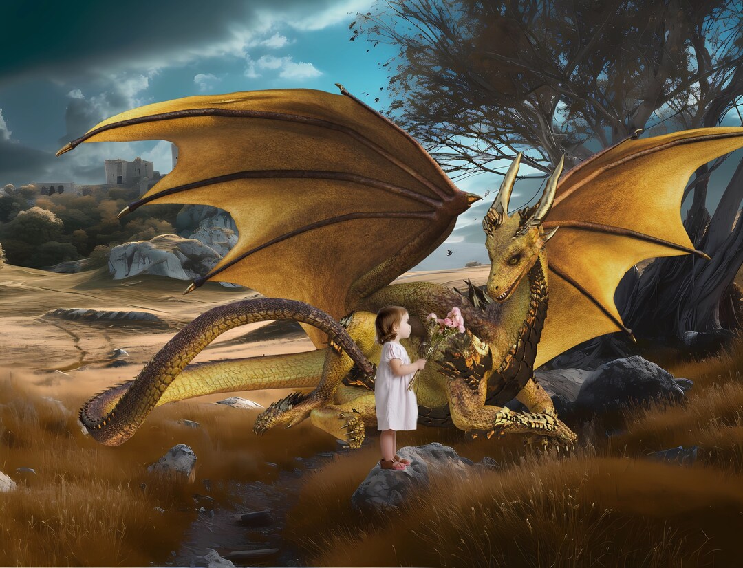 10 Dragon Realistic Background Backdrop for Photographers, Wyvern ...