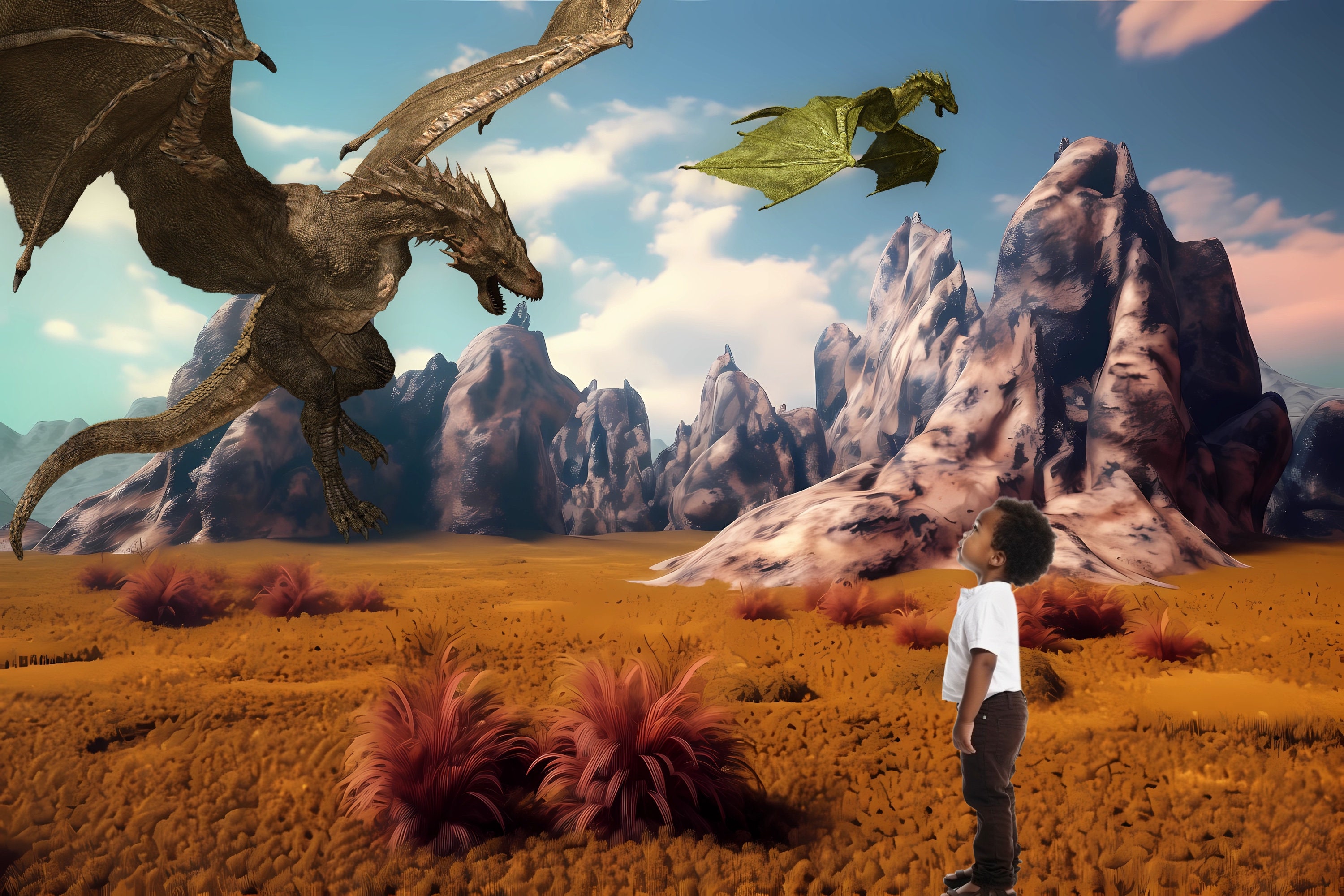 10 Dragon Realistic Background Backdrop for Photographers - Etsy