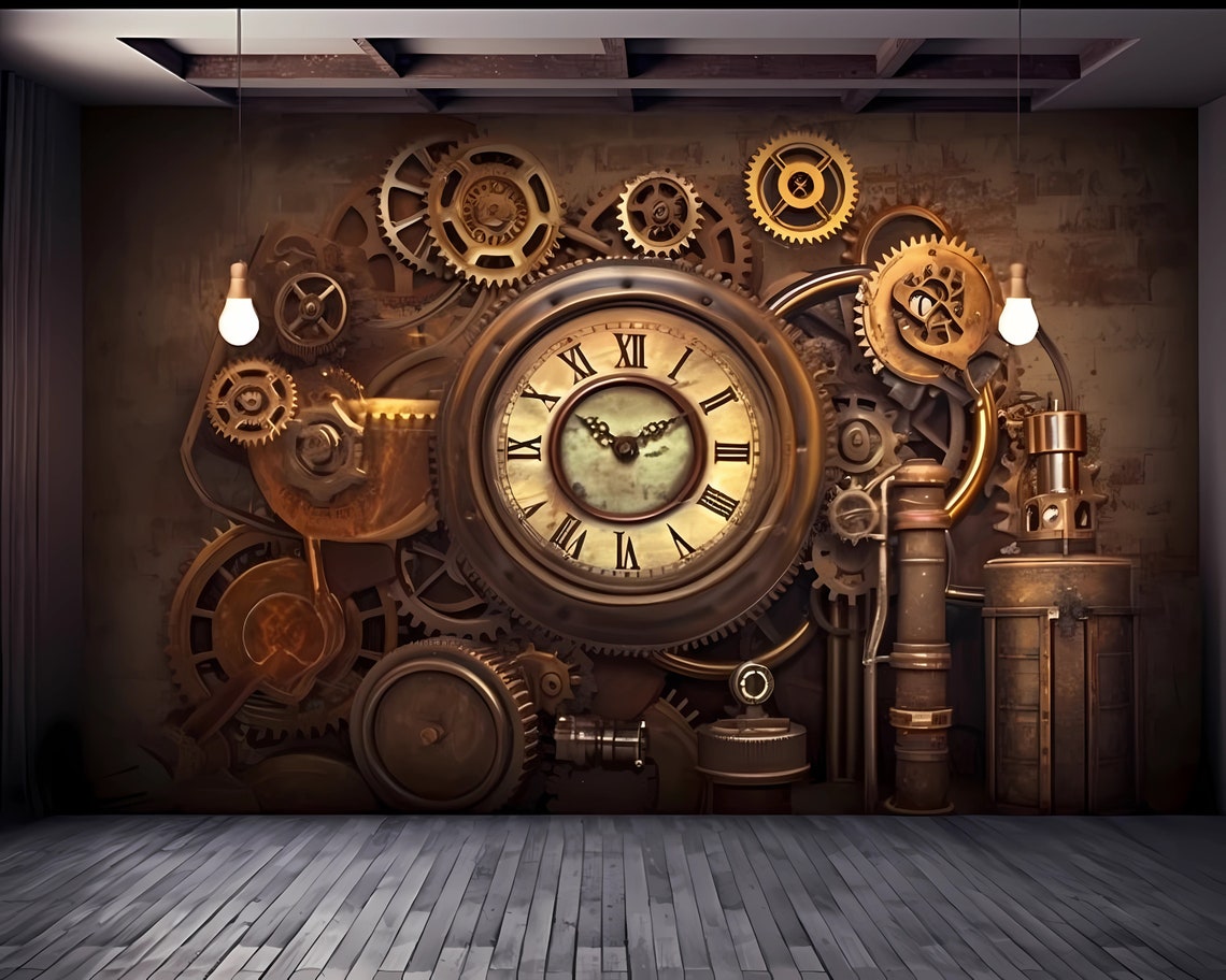 5 Steampunk Victorian Room Background Backdrop for - Etsy