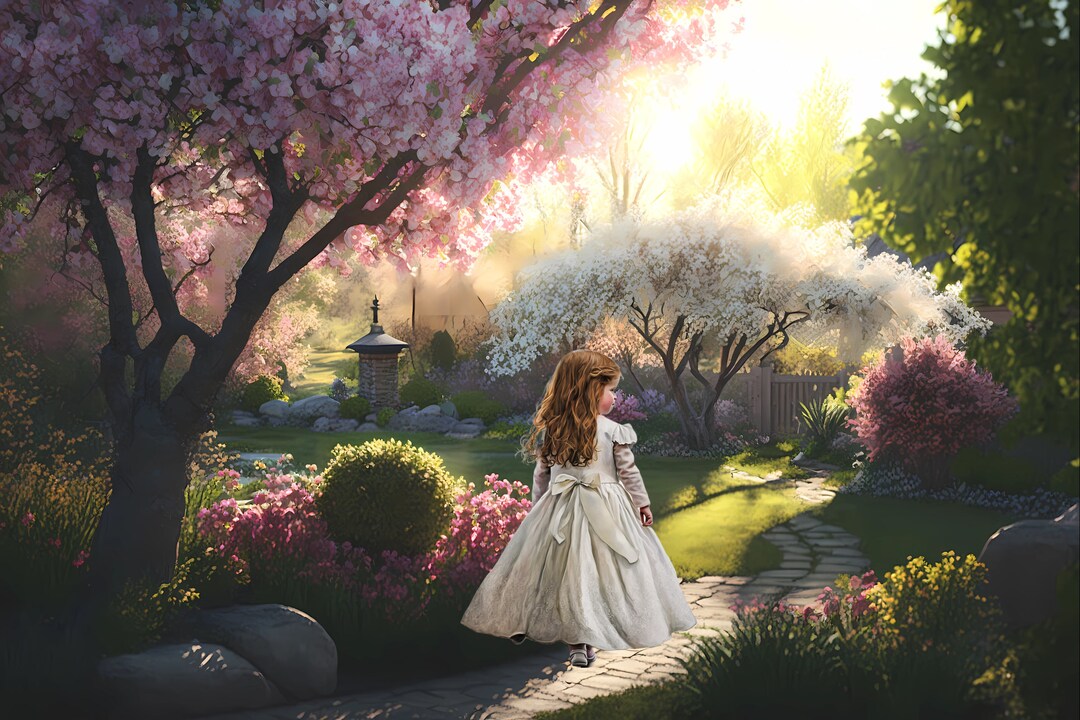 5 Magical Fairy Flower Garden Paths Background Backdrop Rooms for ...