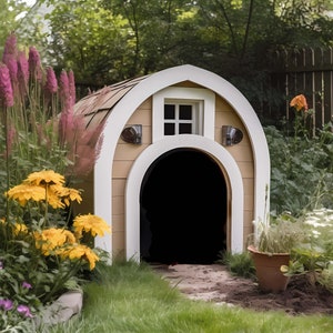5 Pet Dog Cat House Cute Background Backdrop , Dog House Garden ...