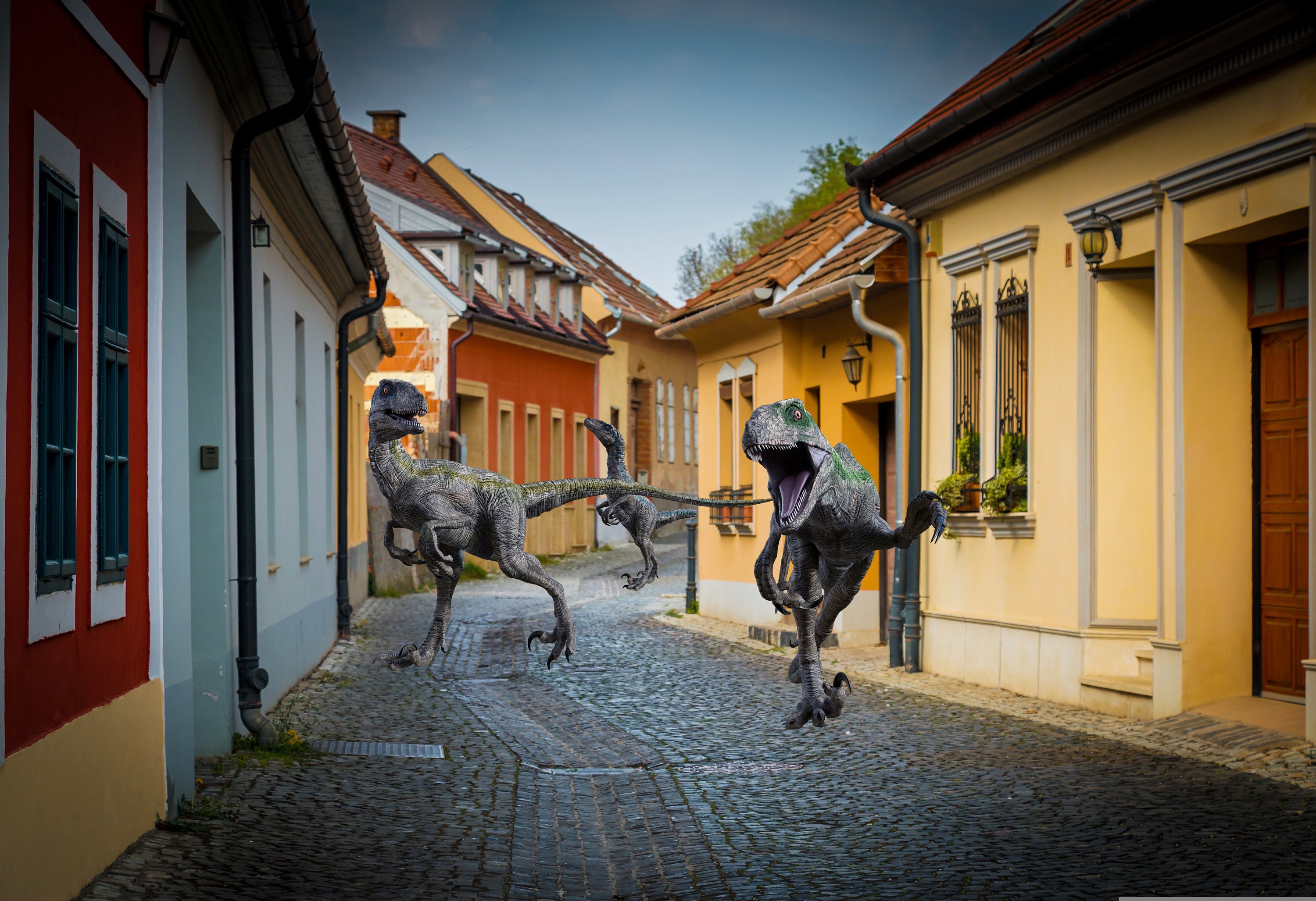 Dinosaur Raptor Background Backdrop for Photographers, Velociraptor ...