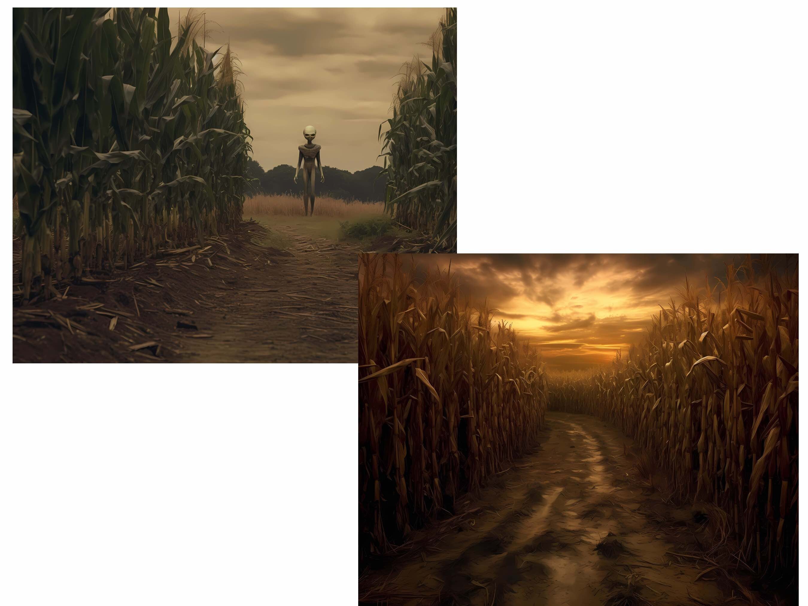 Creepy Cornfields Halloween Theme Background Backdrop Photography, 5 ...