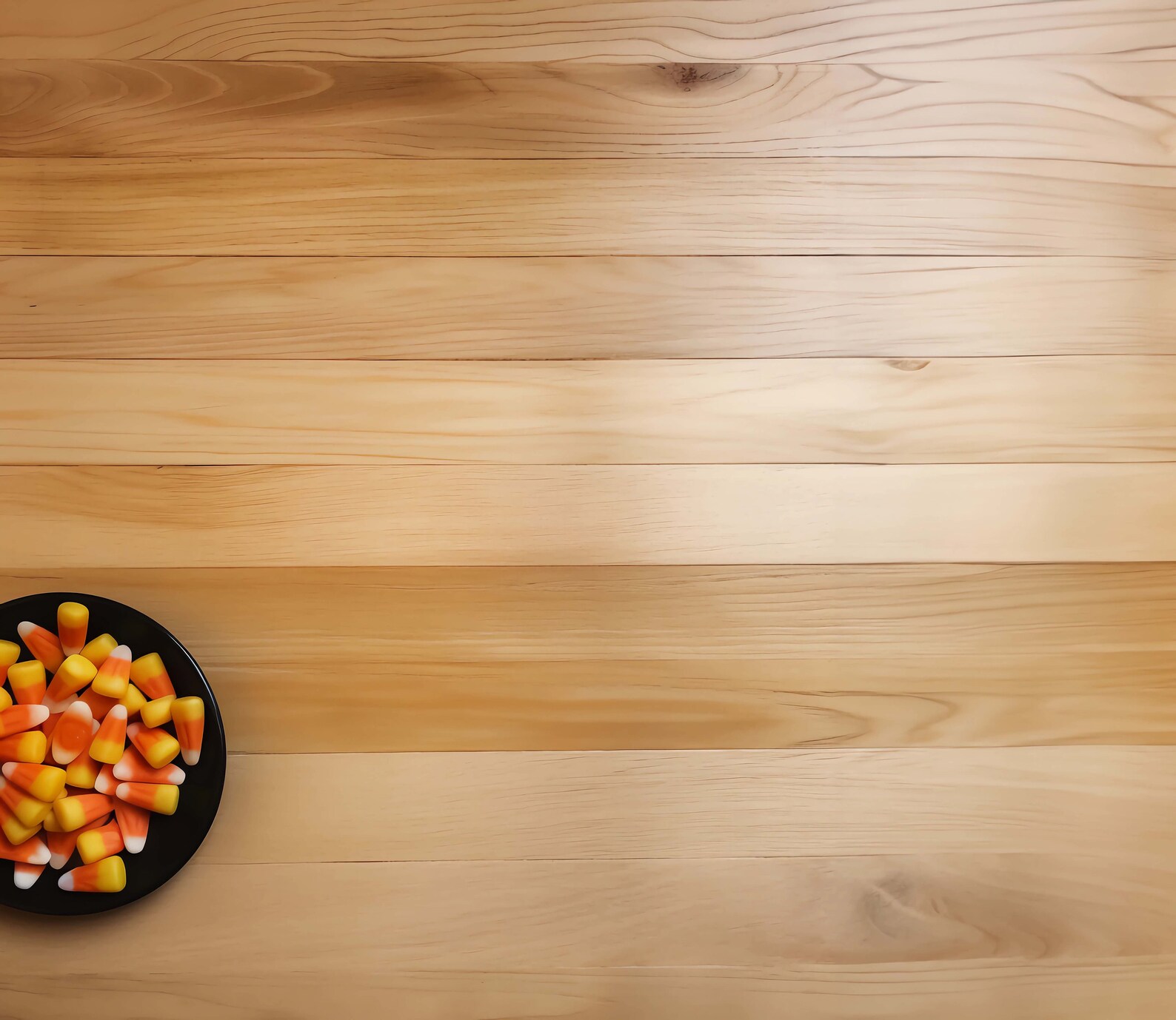 3 Halloween Candy Corn Product Mockup Background Bundle, Wood Table ...