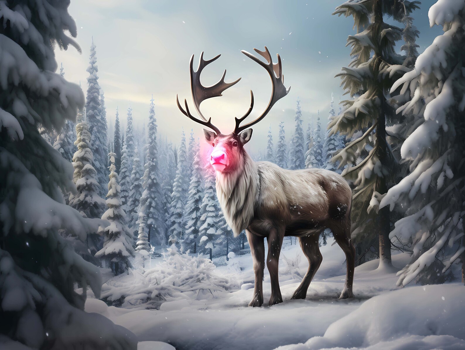 2 Christmas Rudolph Reindeer Background Backdrop for Photography ...