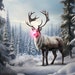 2 Christmas Rudolph Reindeer Background Backdrop for Photography ...