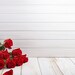 Red Rose Wood Table Product Background Mockup, 5 Valentine's Day ...