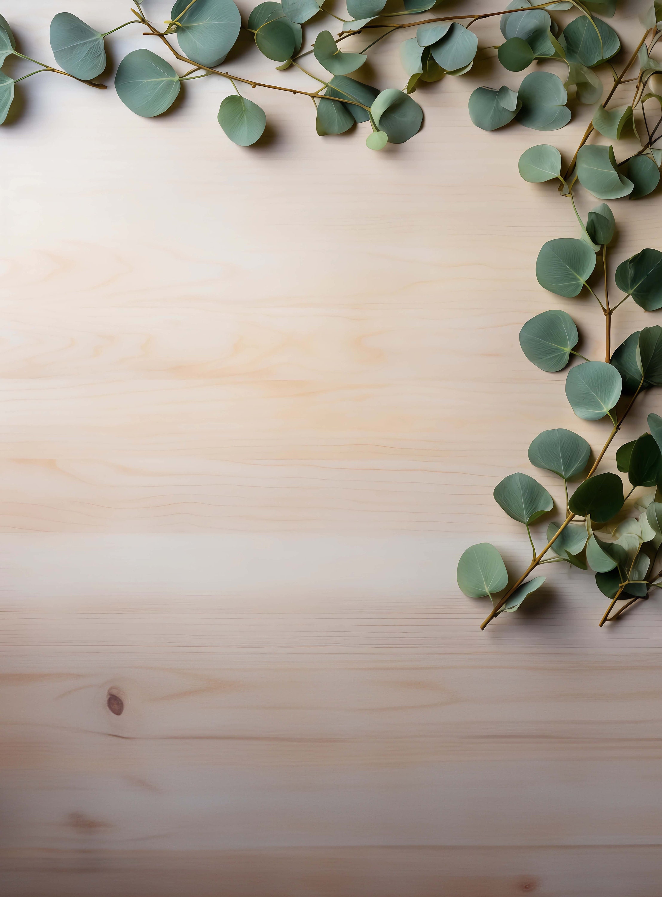 5 Wood Eucalyptus Leaves Product Mockup Background Bundlewood - Etsy