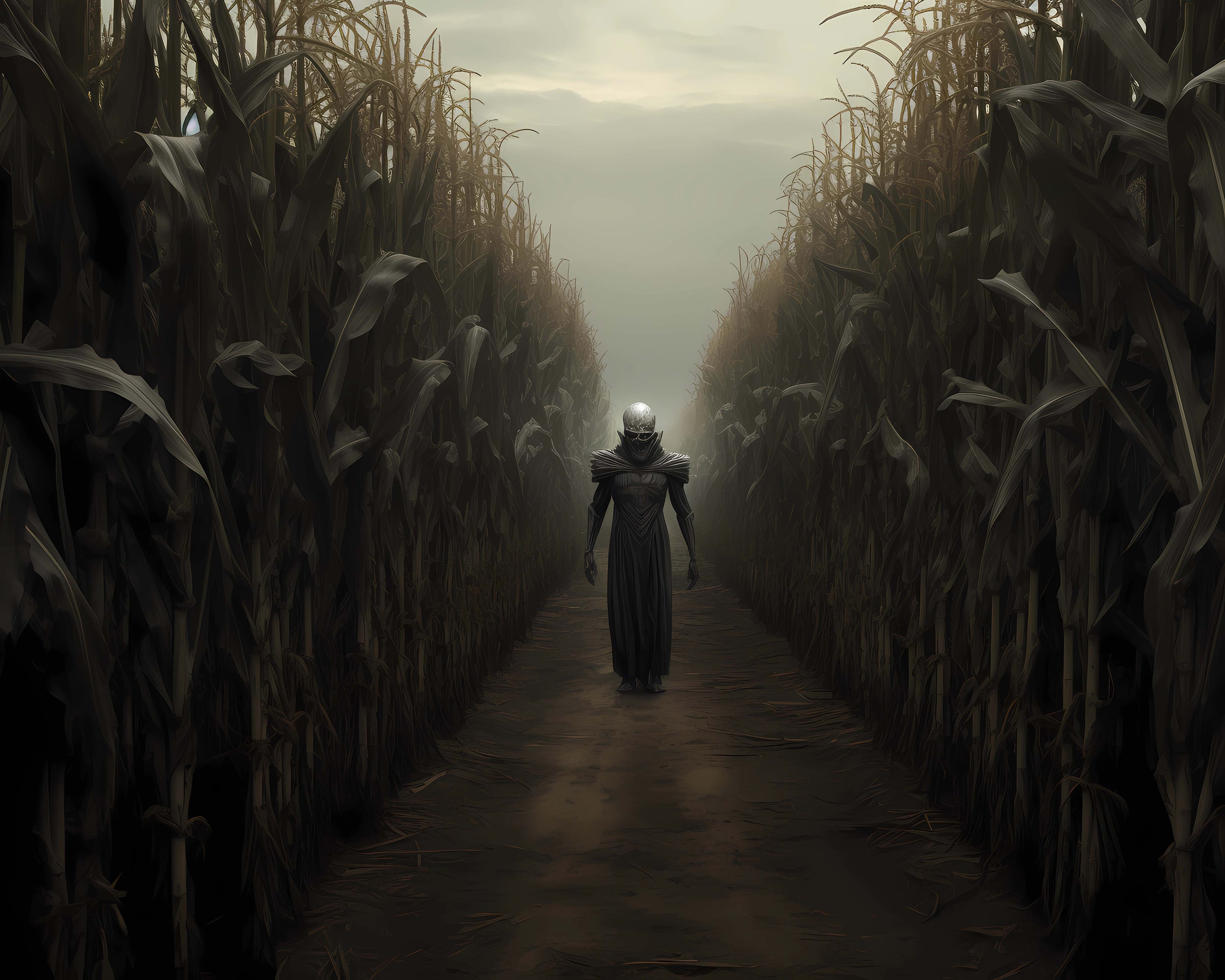 Creepy Cornfields Halloween Theme Background Backdrop Photography, 5 ...