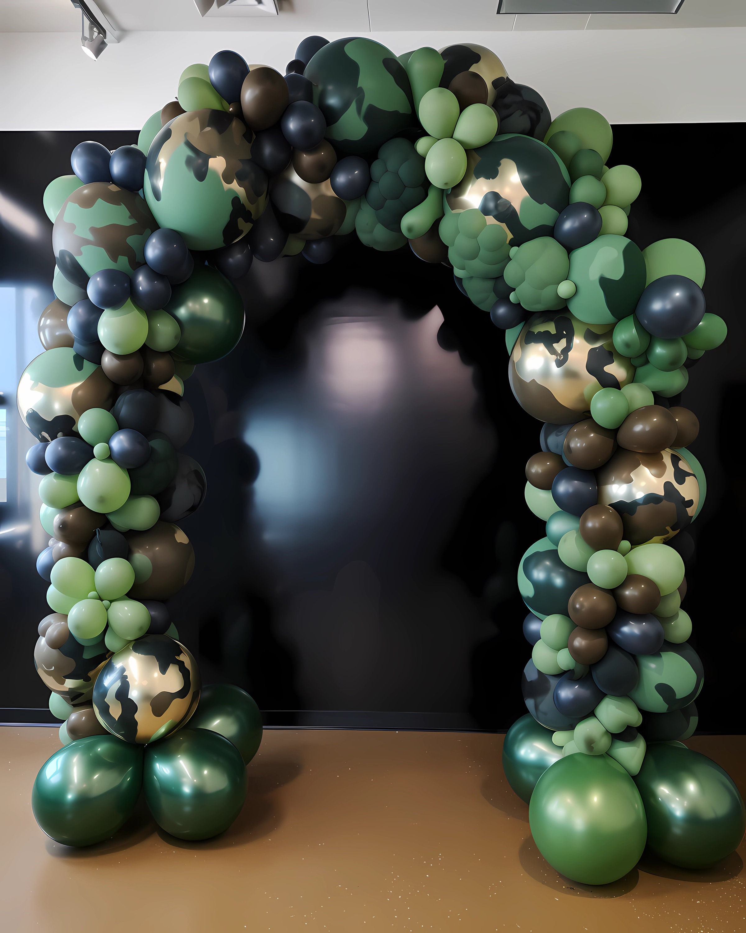 4 Camouflage Balloons Background Backdrop Rooms for Photography, Boys ...