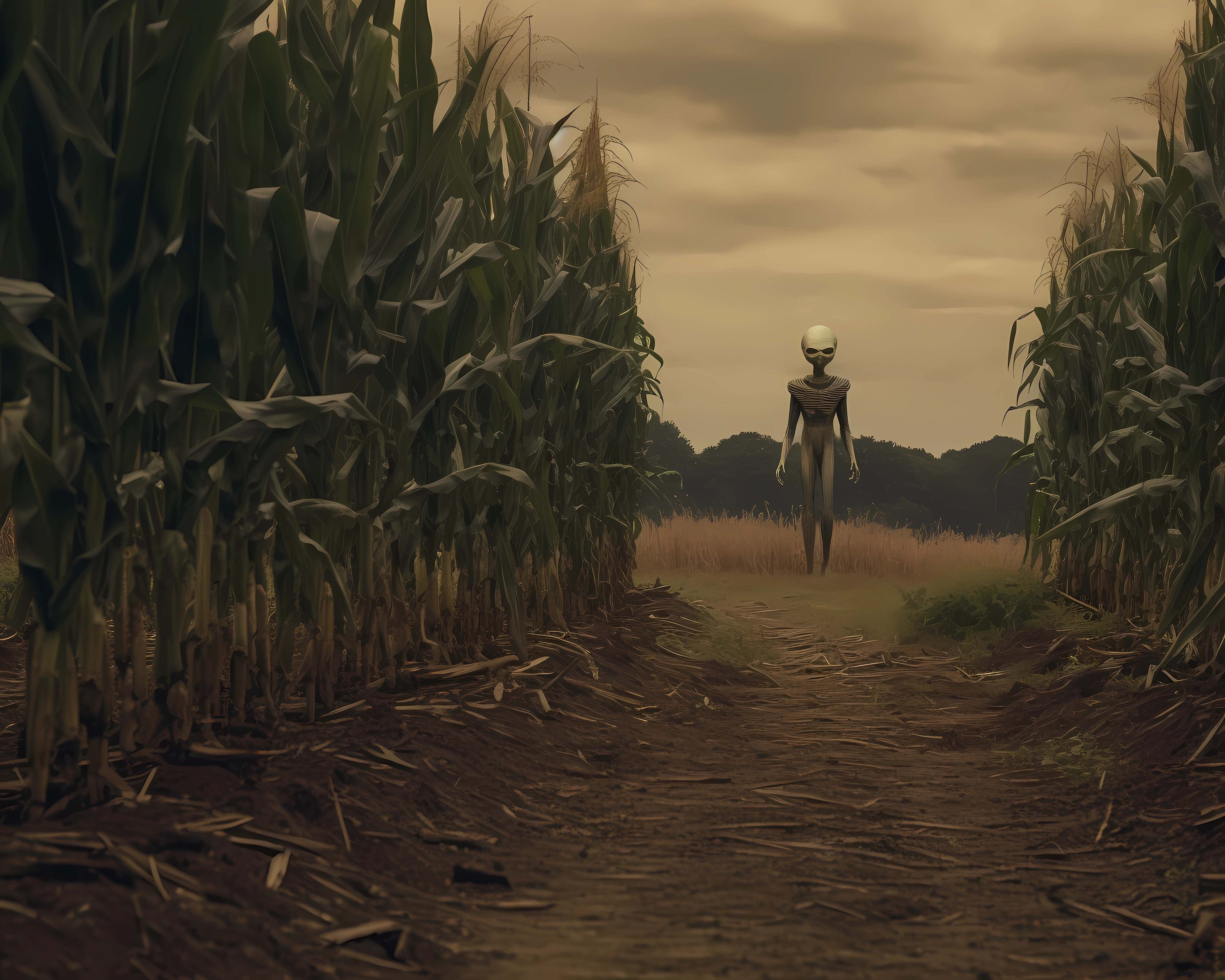 Creepy Cornfields Halloween Theme Background Backdrop Photography, 5 ...