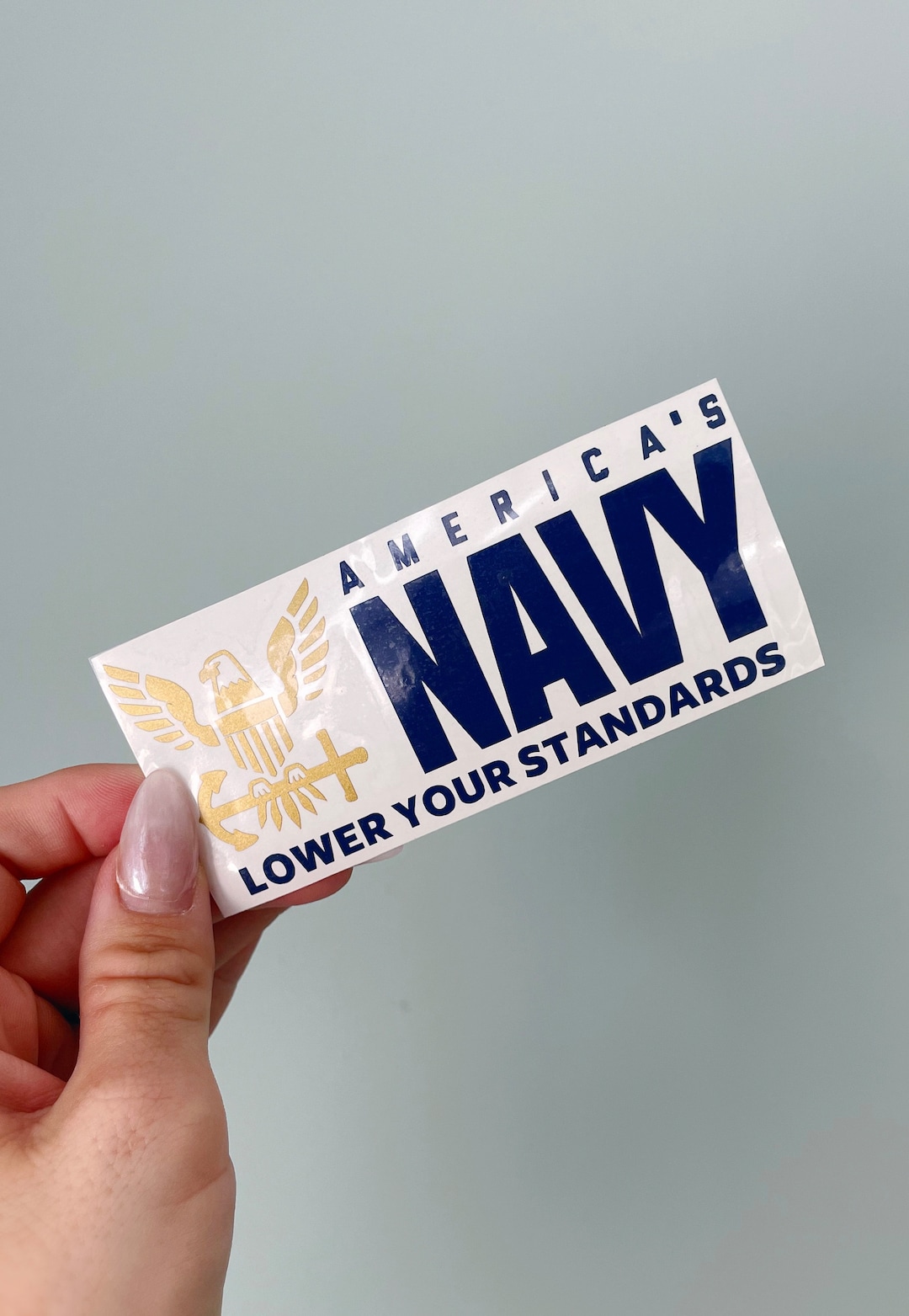 America's Navy Lower Your Standards Decal Vinyl Decal - Etsy