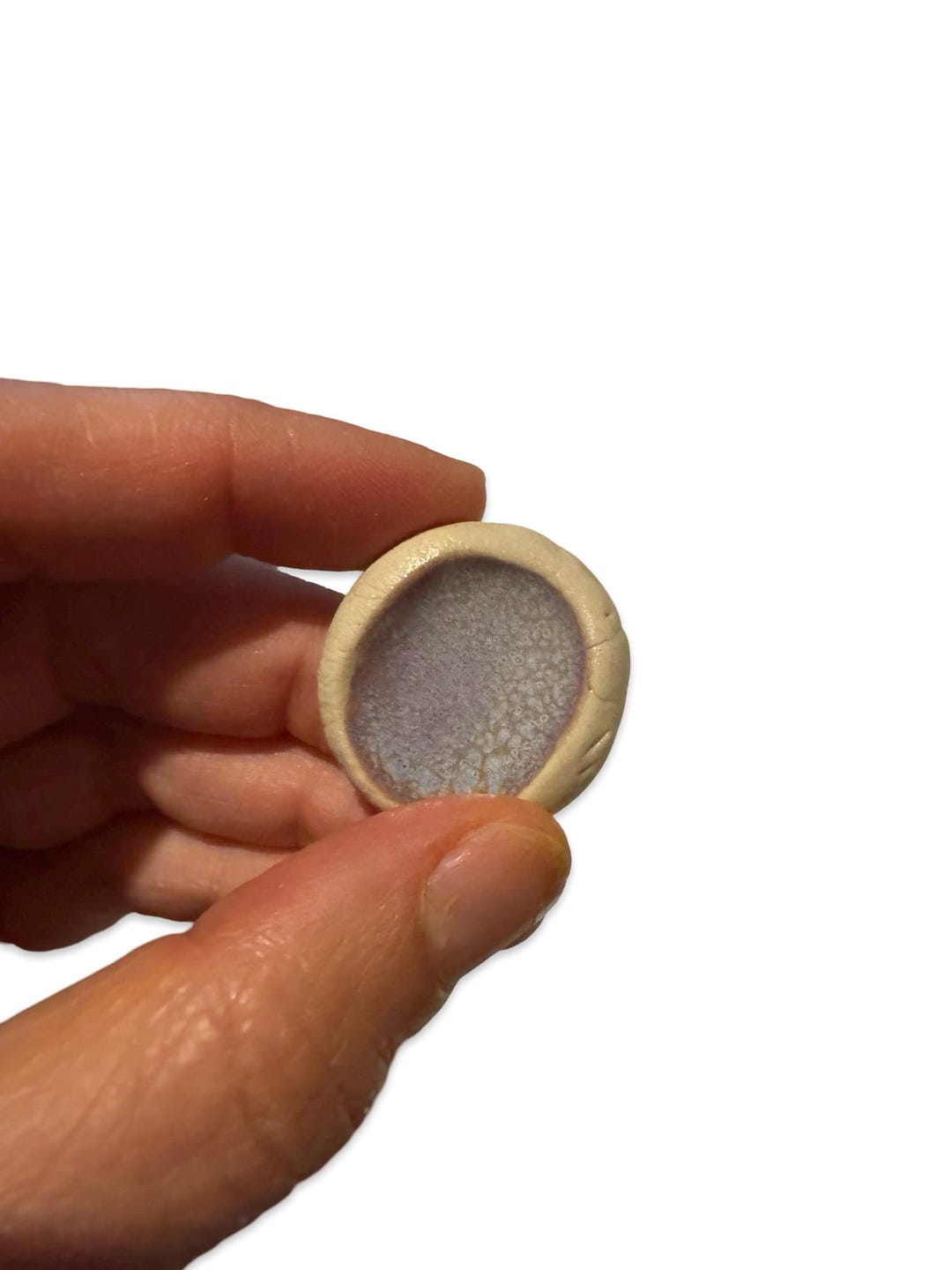 Thumb Print Worry Stone Handmade Ceramic Desk Pottery Treasure ...
