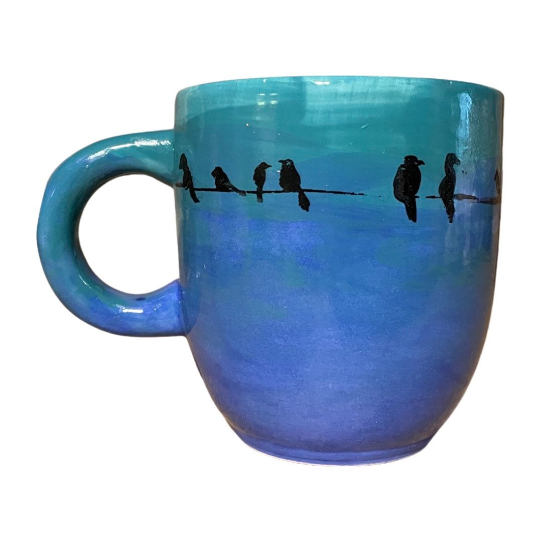 Birds on a Wire Mug: 16oz Ceramic Stoneware Coffee Cup - Etsy