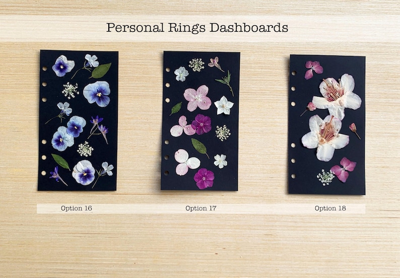 Personal Rings Pressed Floral Dashboards - Etsy
