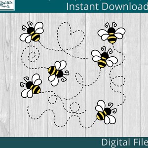 Bee SVG | Bumble Bee SVG | Flying Bee Svg | Bee Bundle Svg | Honeybee ...