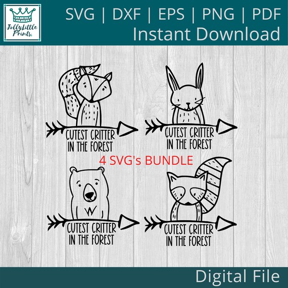 Bear SVG Fox SVG Bunny SVG boho svg rabbit svg | Etsy