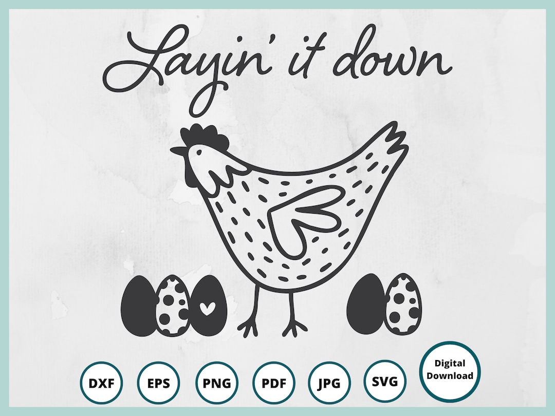 Pollo SVG / Gallina SVG / Huevo SVG / Acostarlo svg / Pascua svg ...