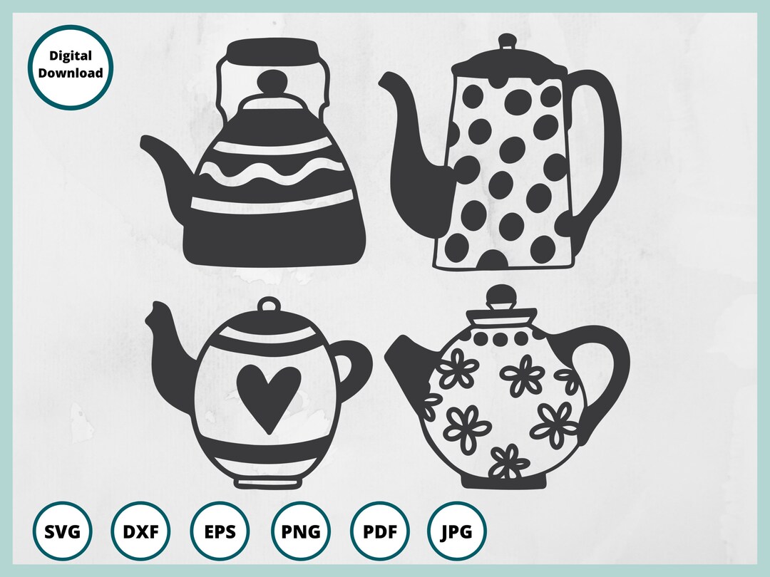 Coffee SVG | Coffee Pot SVG Bundle | Tea SVG | Teapot Svg | Coffee Mug ...