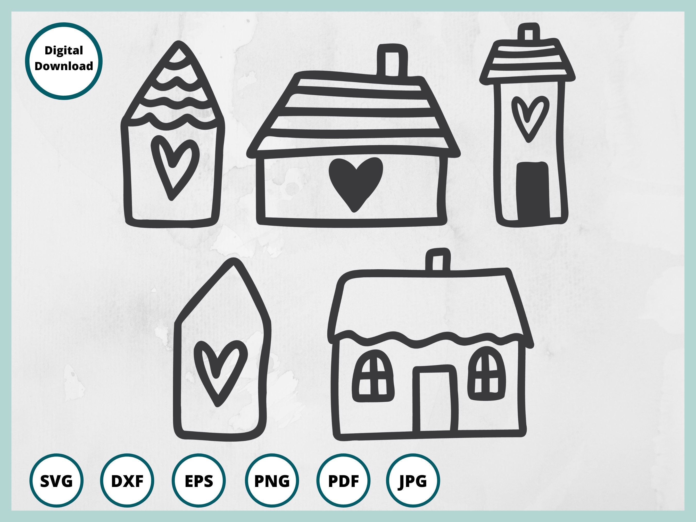 Houses SVG Home SVG Home Sweet Home Svg Cottage Svg - Etsy