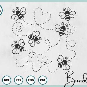 Bee SVG Bumble Bee SVG Flying Bee Svg Bee Bundle Svg | Etsy