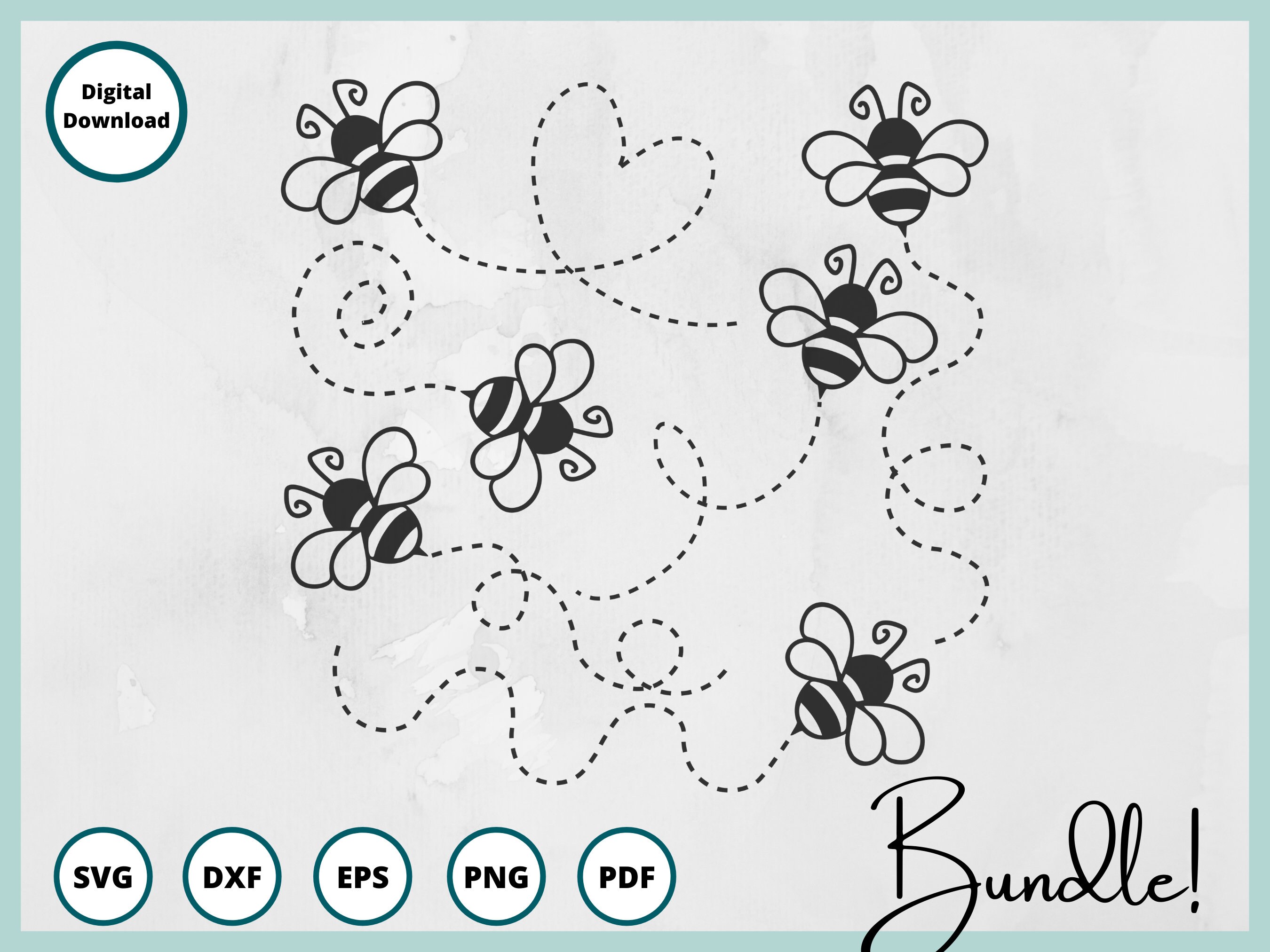 Bee SVG Bumble Bee SVG Flying Bee Svg Bee Bundle Svg | Etsy
