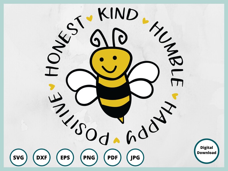 Bee SVG Bee Happy SVG Bee Kind SVG Bee Positive Svg - Etsy Canada