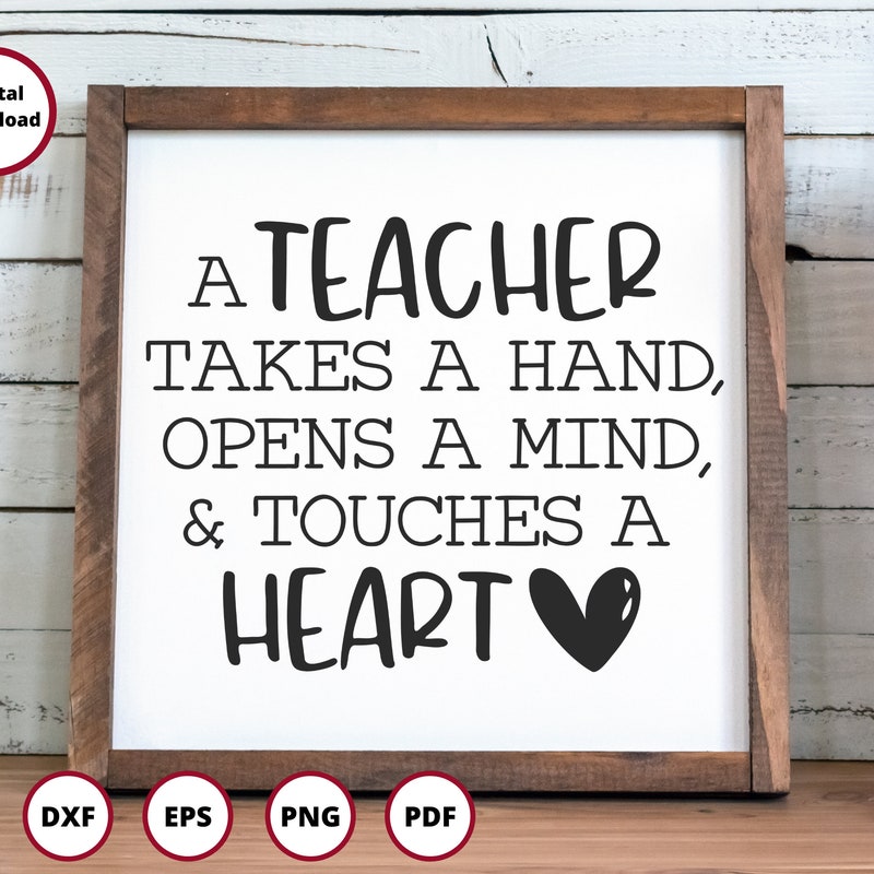 Teacher Takes a Hand - Etsy