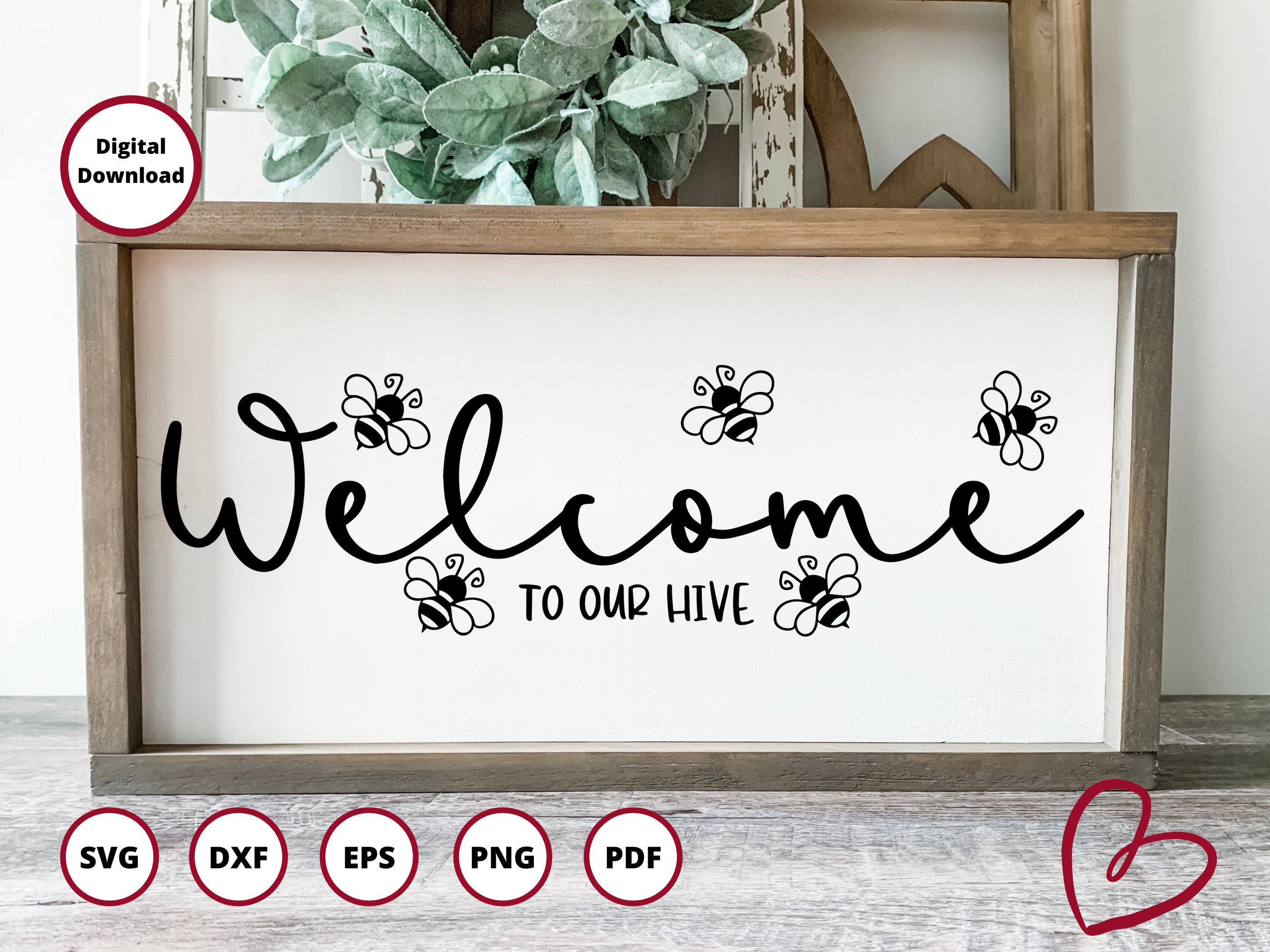 Bee SVG Welcome to our Hive SVG Honey Bee SVG Welcome | Etsy