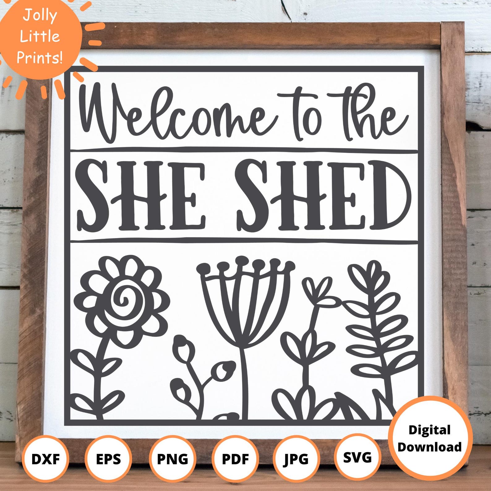 She Shed SVG | Garden SVG | Spring SVG | Wildflower Svg | Strong Woman ...