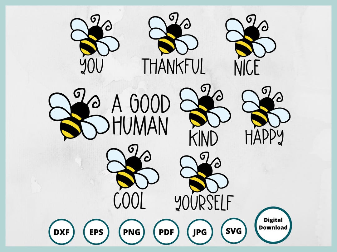 Buzzworthy Bee SVG Bundle for Cricut and Silhouette Crafts. - Etsy