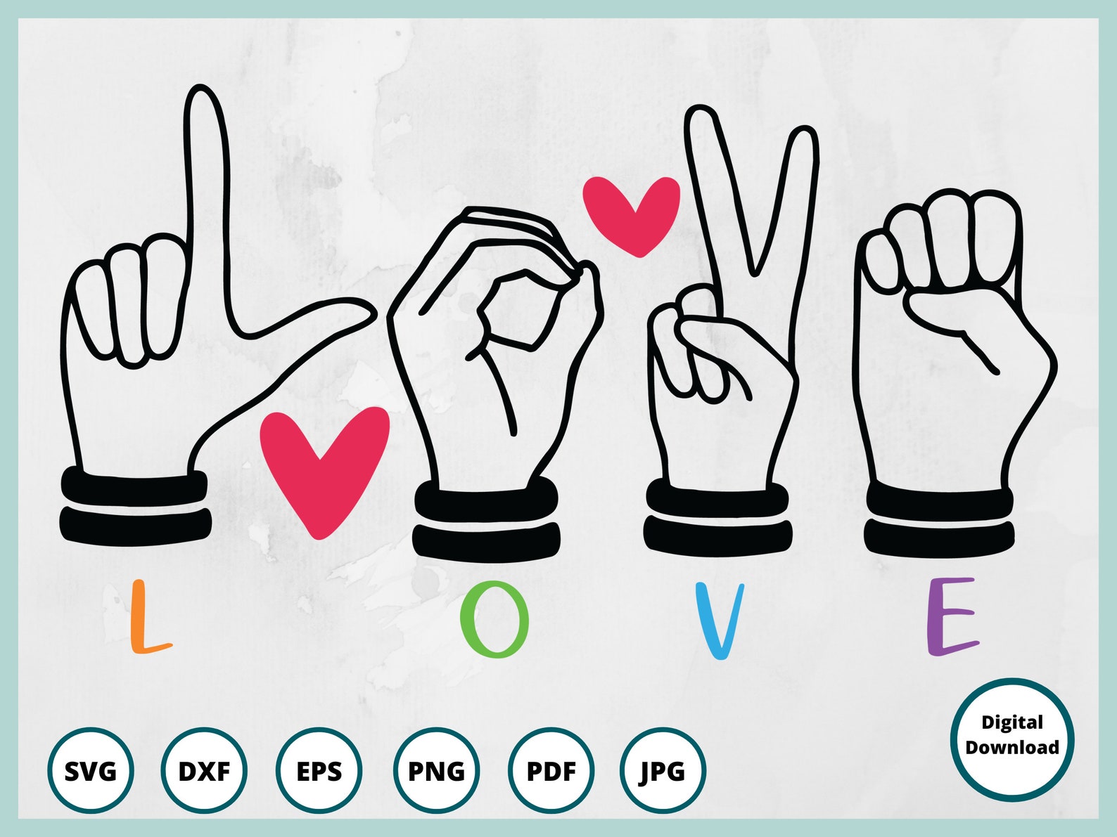 Sign Language SVG ASL SVG Be Kind Svg Smile Svg Asl - Etsy