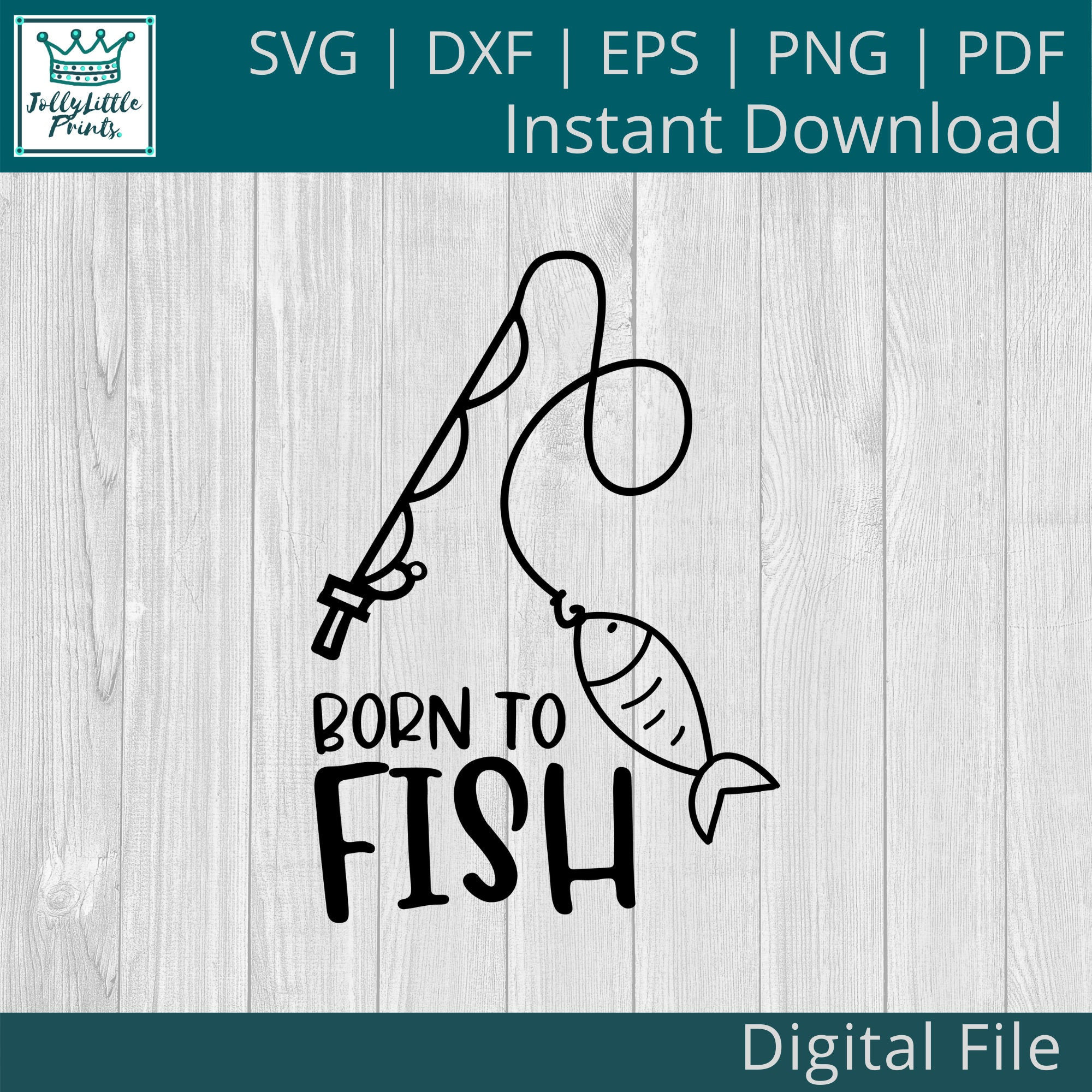 Born to Fish SVG Fishing SVG Fishing Pole Svg Newborn - Etsy