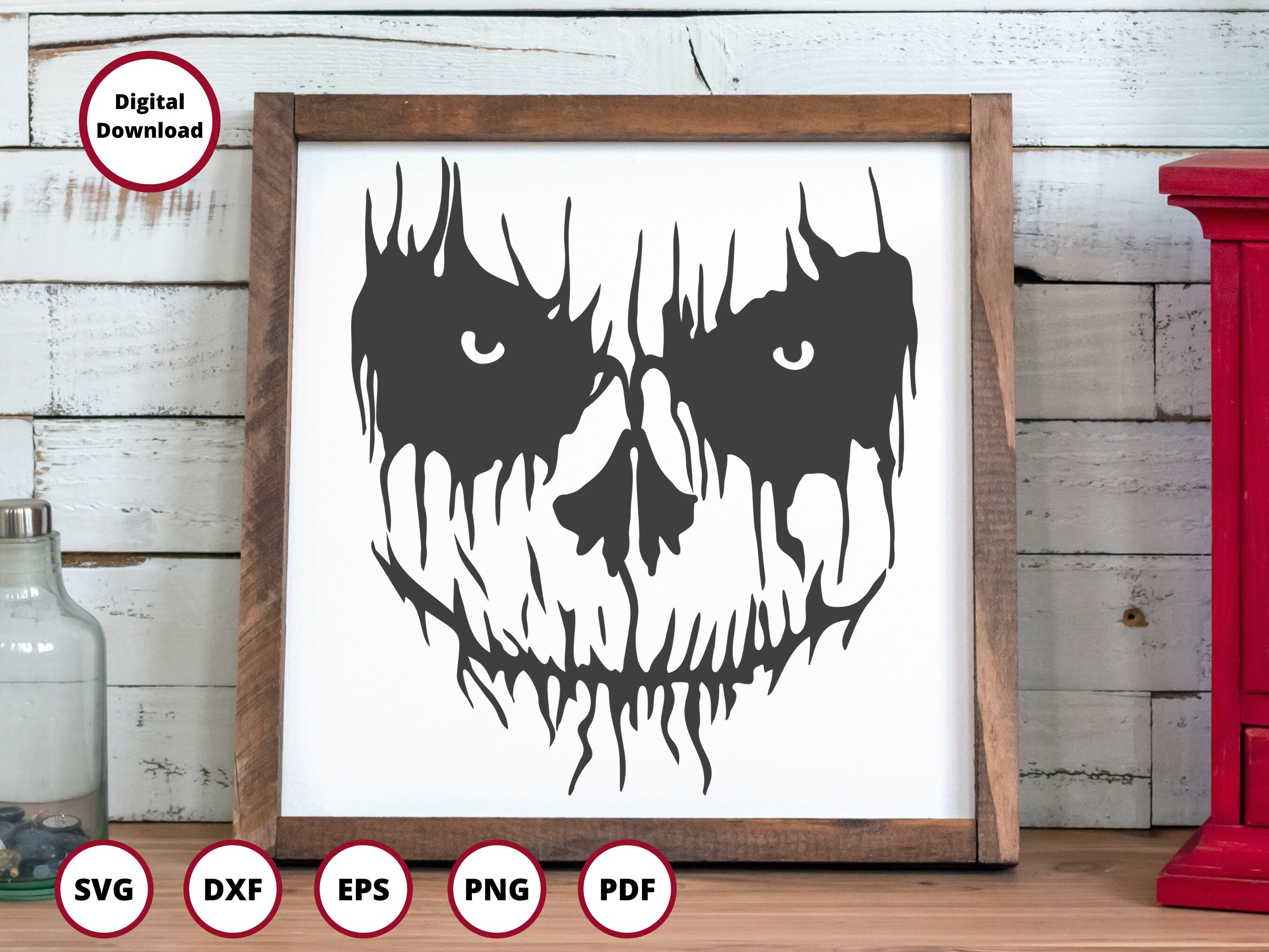 Zombie SVG Halloween Face SVG Skull SVG Horror Svg - Etsy Canada