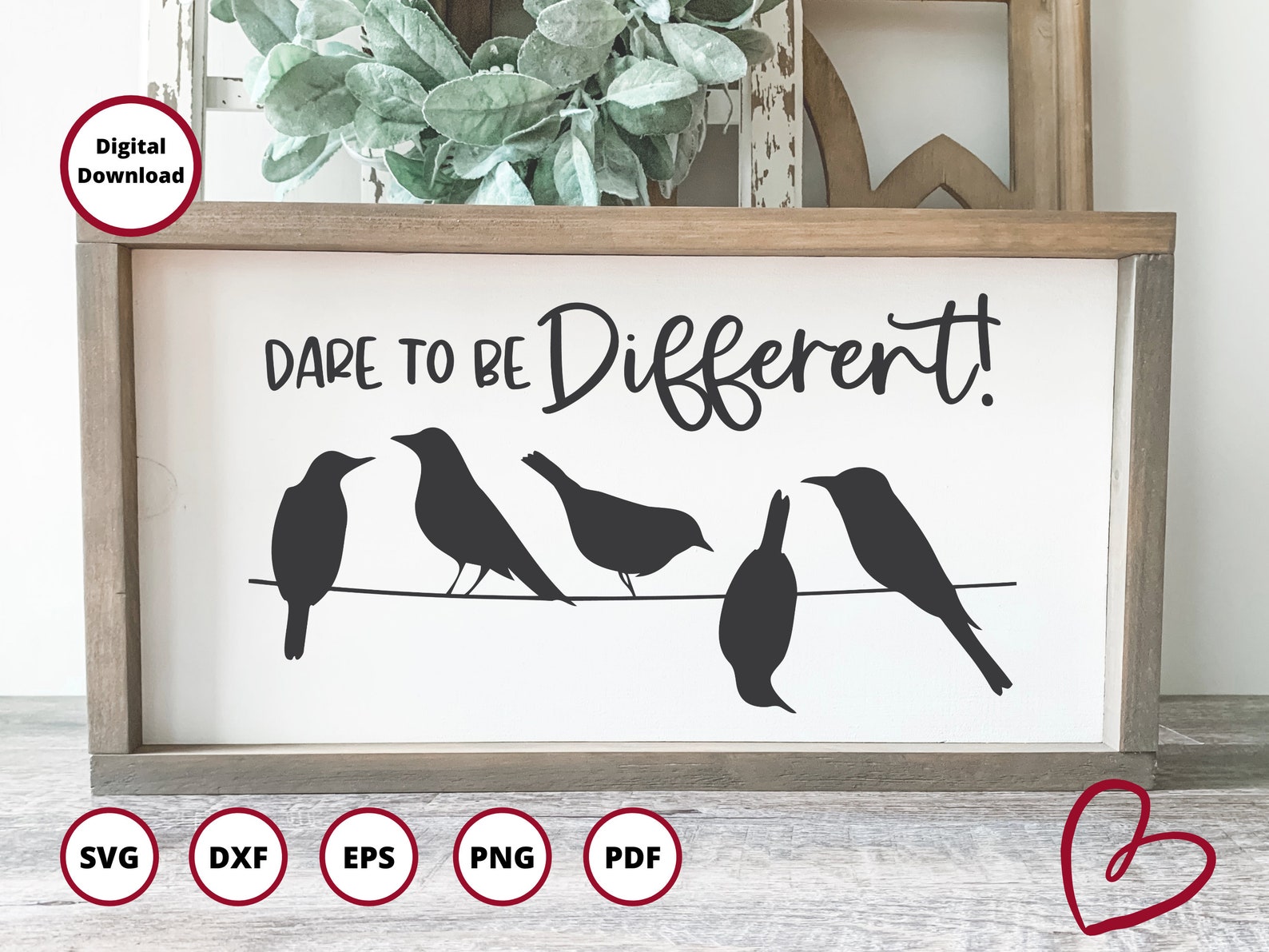 Shadow Box SVG Birds on a Wire Svg Nature Svg Autism Svg | Etsy