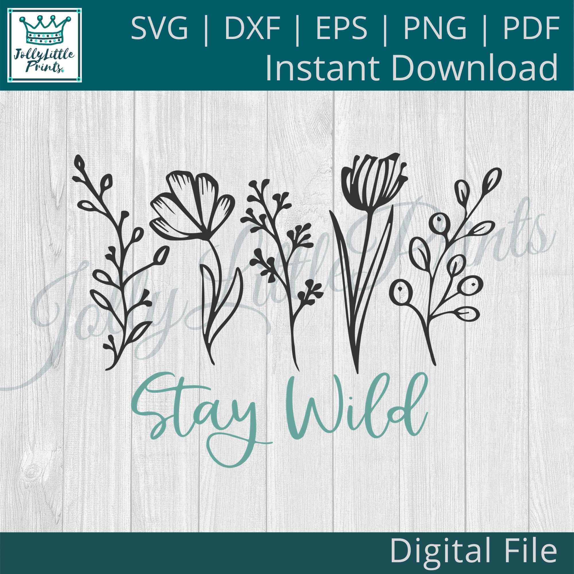 Wildflower SVG Boho SVG Spring SVG Hippie Svg Stay | Etsy