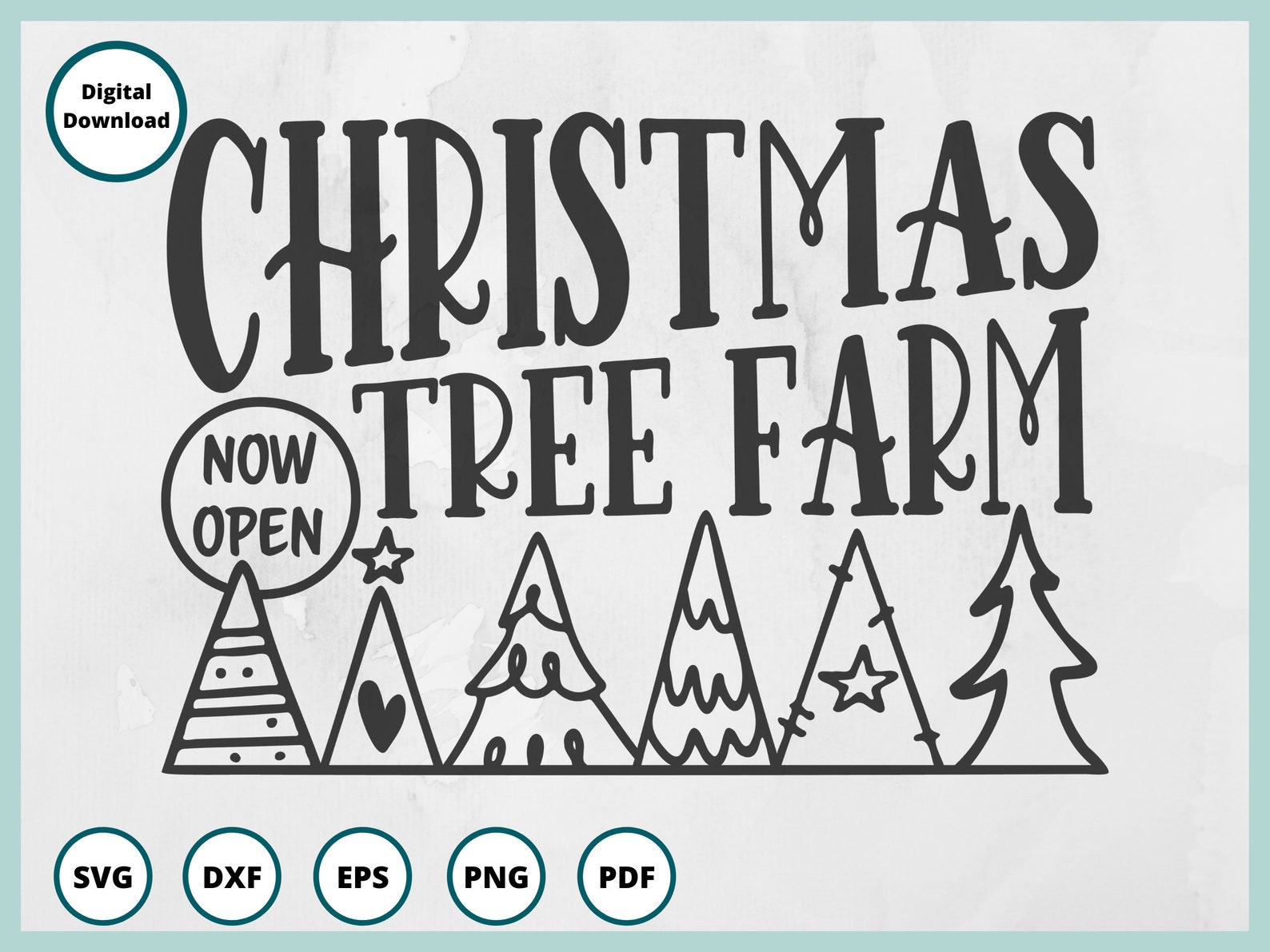 Christmas Tree Farm SVG Christmas Svg Christmas Cut File | Etsy