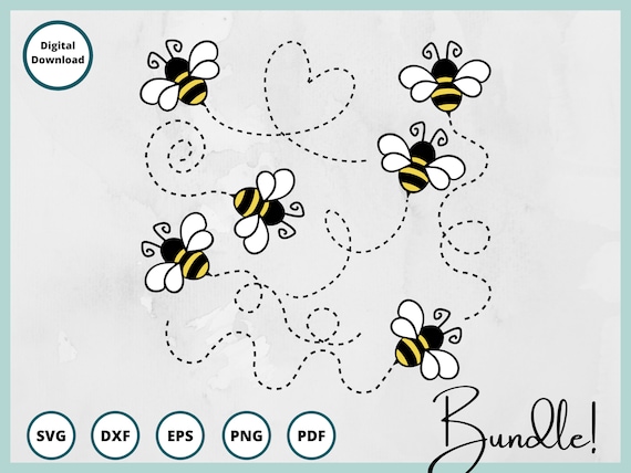 Bee SVG Bumble Bee SVG Flying Bee Svg Bee Bundle Svg | Etsy Canada