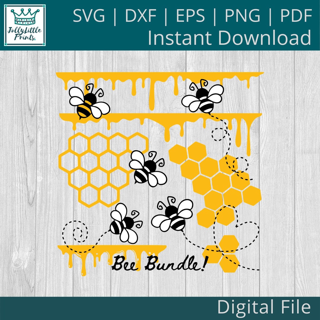 Bee SVG | Honey Bee SVG | Bumble Bee Svg | Bee Bundle Svg | Honeybee ...