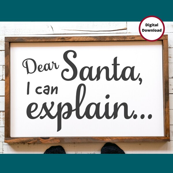Santa I Can Explain - Etsy