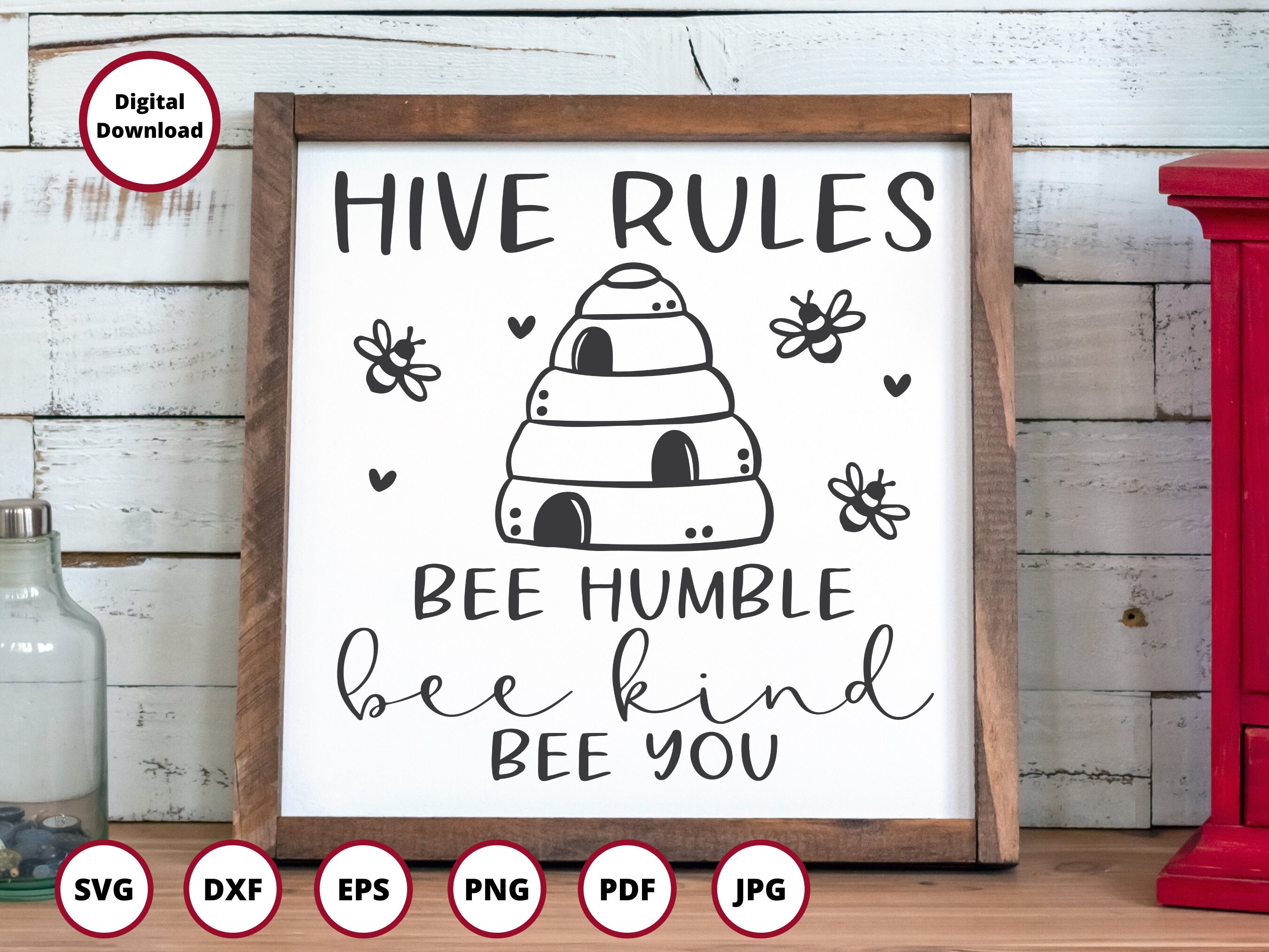 Hive Rules SVG Bee SVG Bee Kind SVG Bee Humble Svg Bee | Etsy Canada