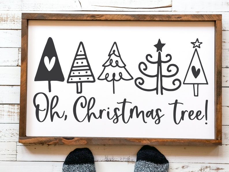 Christmas Tree SVG Merry Christmas SVG Christmas Sign SVG - Etsy
